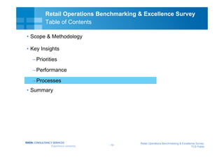 Operations benchmarking survey TCS 8th feb | PDF