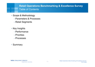 Operations benchmarking survey TCS 8th feb | PDF