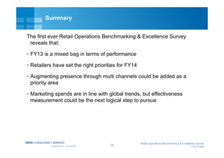 Operations benchmarking survey TCS 8th feb | PDF