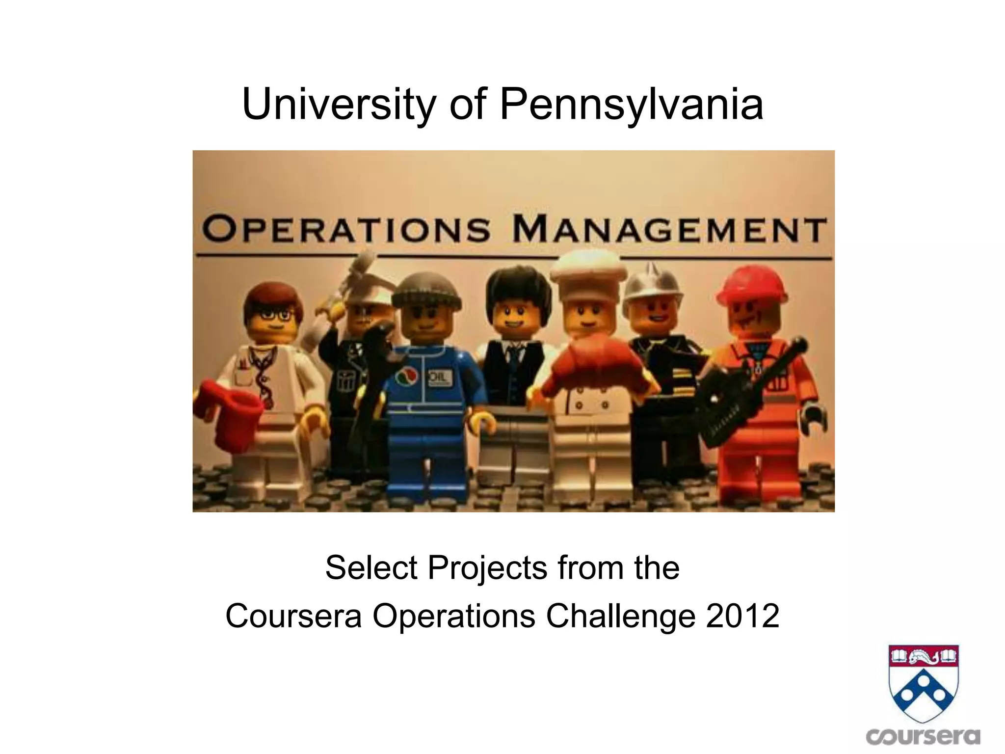 Operations challenge projects | PPTX