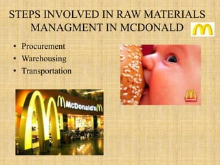 Operations ppt- Mcd | PPTX | Logistics | Business