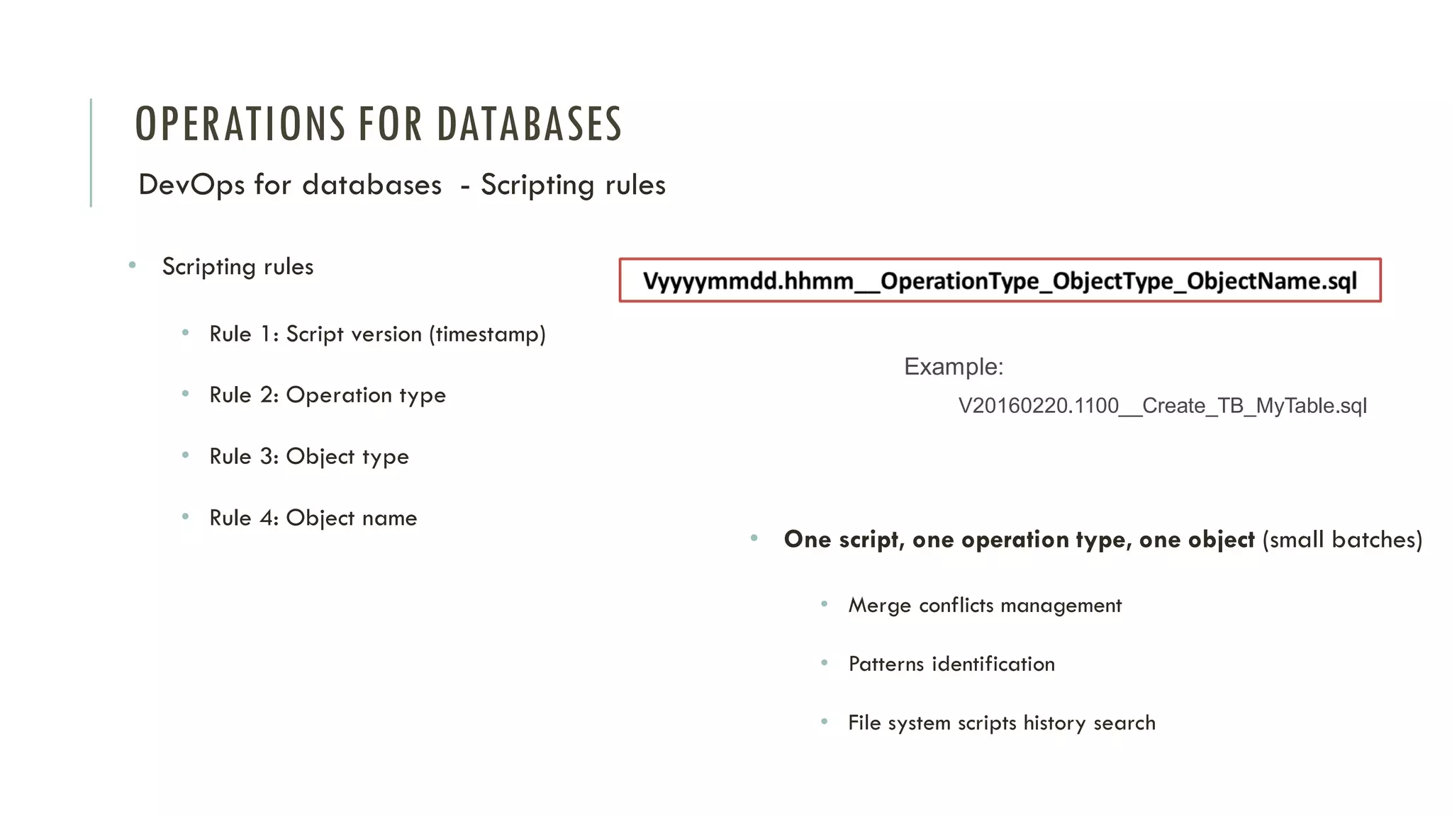 Operations for databases – the agile/devops journey | PPT