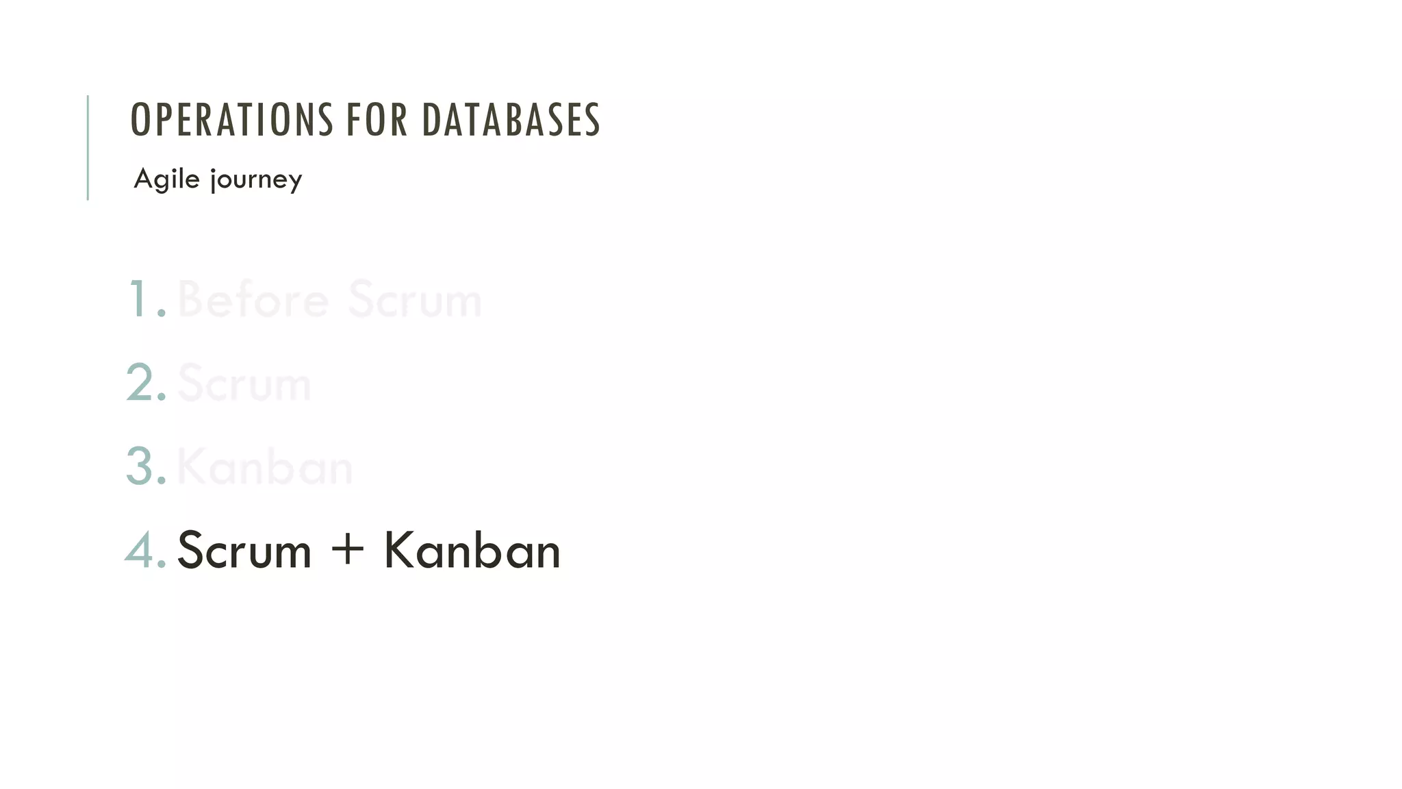 Operations for databases – the agile/devops journey | PPT