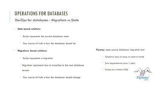Operations for databases – the agile/devops journey | PPT