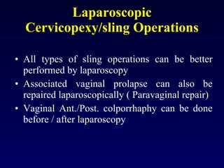 OPERATIONS FOR NULLIPAROUS PROLAPSE AND VAGINAL VAULT PROLAPSE, Mob ...