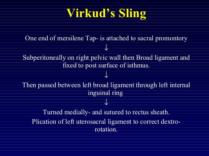 Uterosacral Ligament Plication