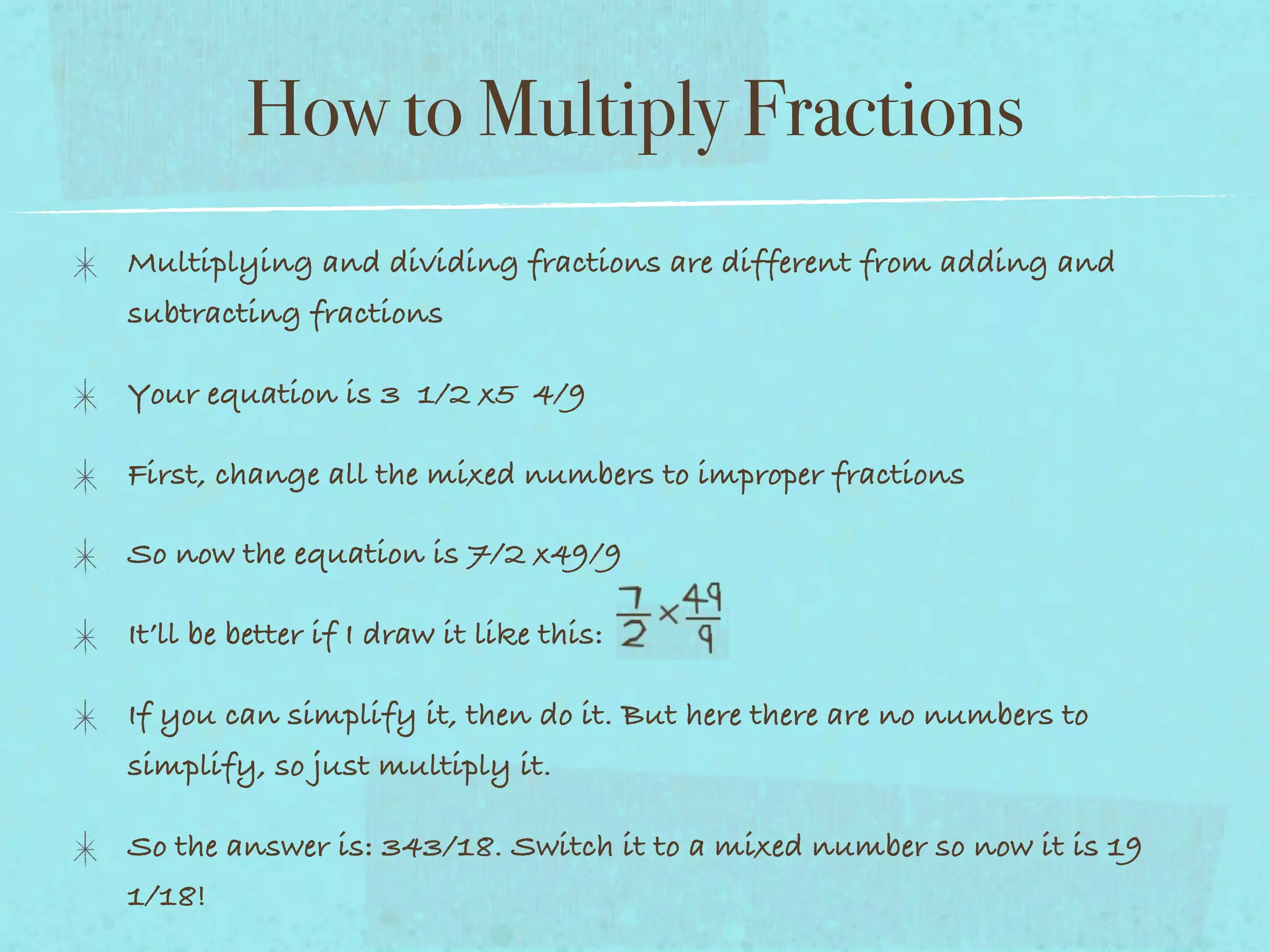 Operations fractions | KEY