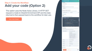 Customer Automation Masterclass - Workshop 1: Data Enrichment using Clearbit | PPT