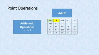 Operations in Digital Image Processing + Convolution by Example | PDF