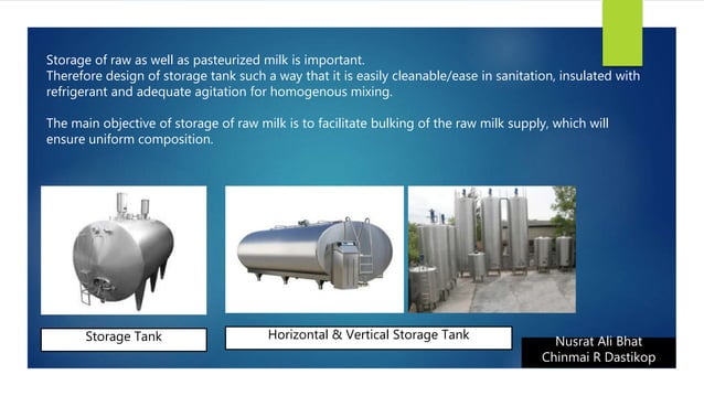 Operations in milk processing plant | PPTX | Chemistry | Science