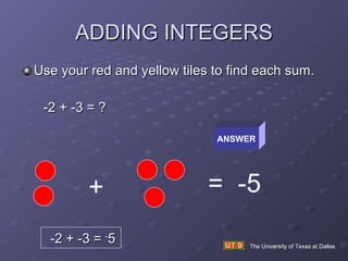 Operations & integers | PPT