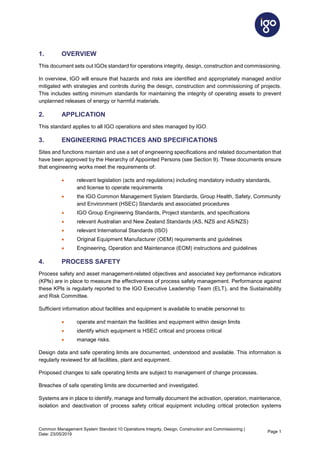 Operations integritydesignconstructioncommissioning | PDF
