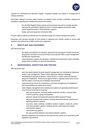 Operations integritydesignconstructioncommissioning | PDF