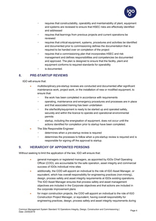 Operations integritydesignconstructioncommissioning | PDF