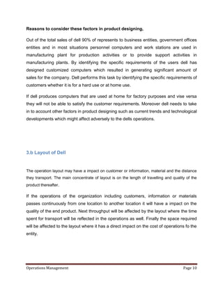 Operationsl management assignment | DOCX | Business Operations | Business