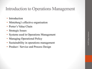 Operations management | PPT