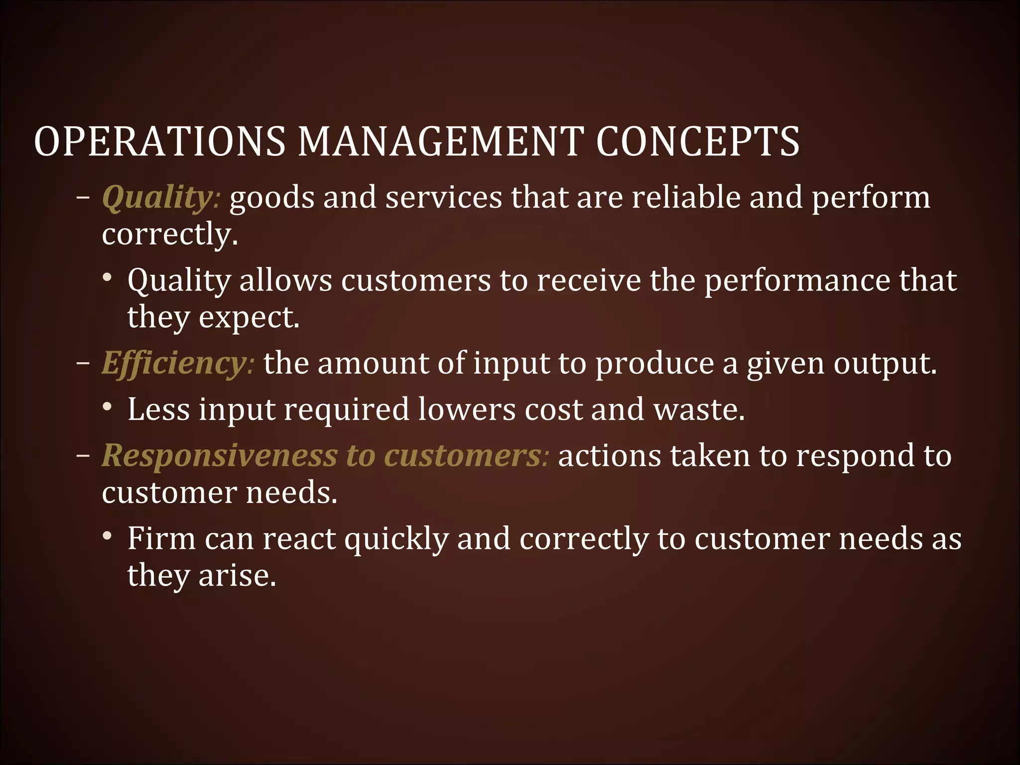 Operations management | PPT