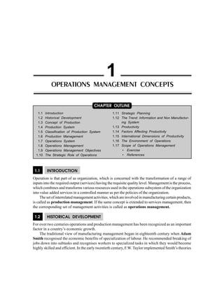 Operations management | PDF