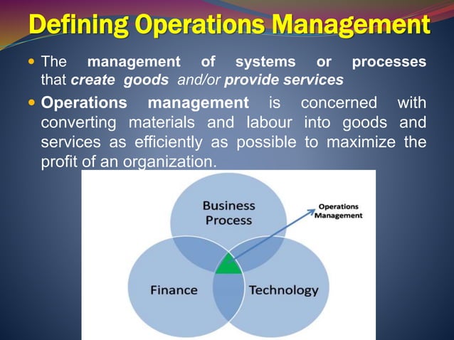 Operations management