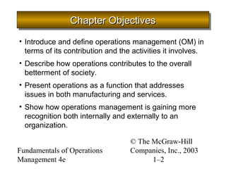 Operations management | PPT