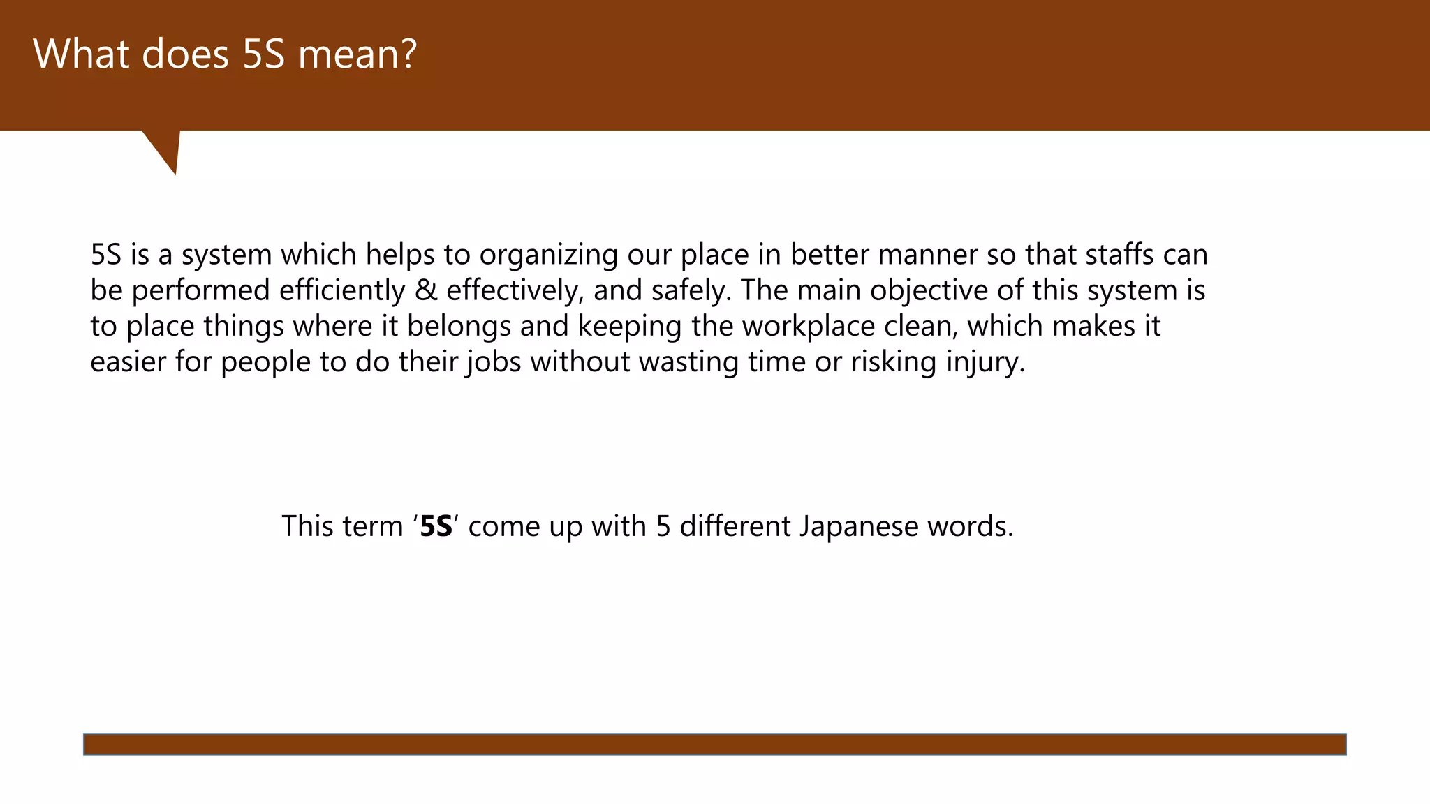 Application of 5S in a Warehouse by Supriya Basu | PPTX