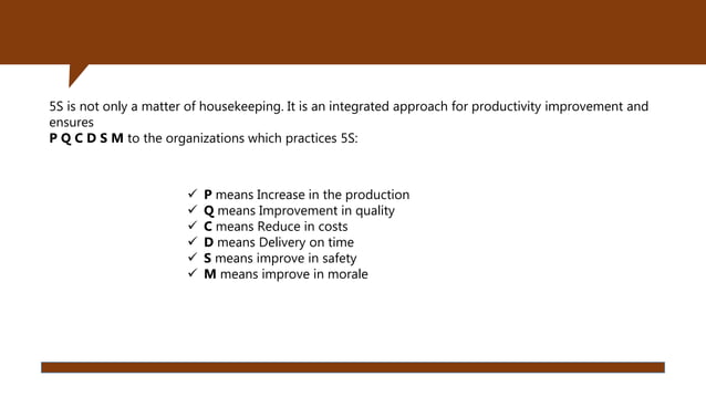 Application of 5S in a Warehouse by Supriya Basu | PPTX