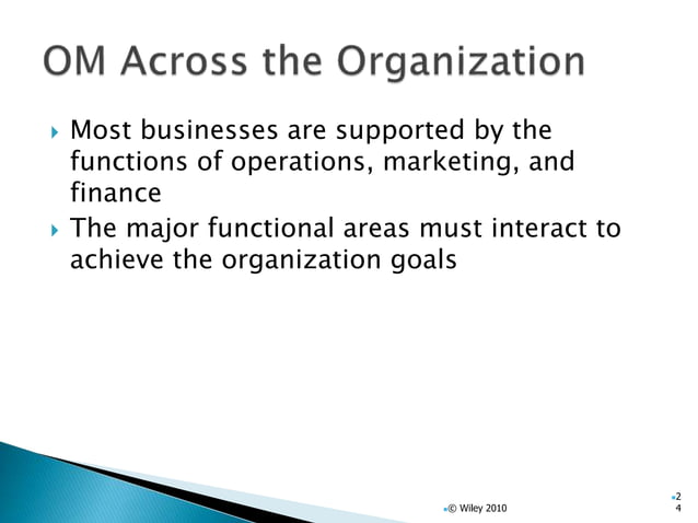 Operations management Meaning , use , need | PPT