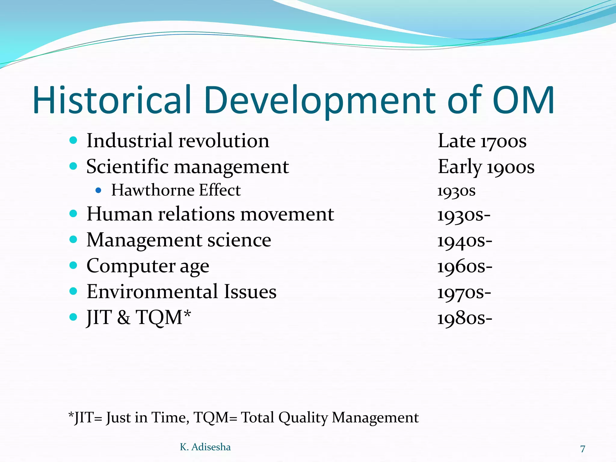 Operations Management | PDF