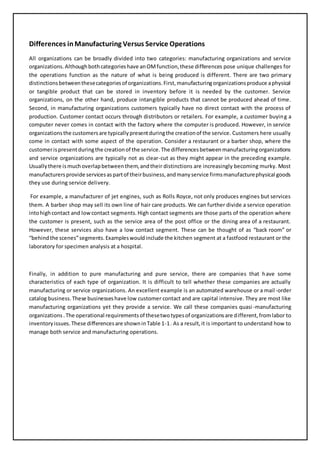 Operations management | PDF