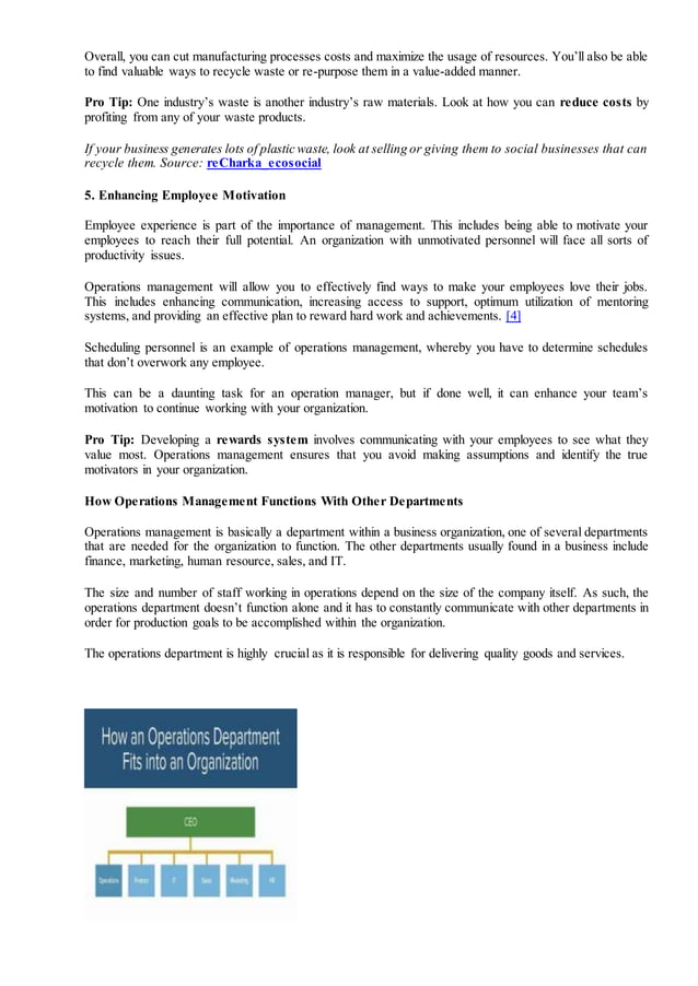 operations management.docx | Business Operations | Business