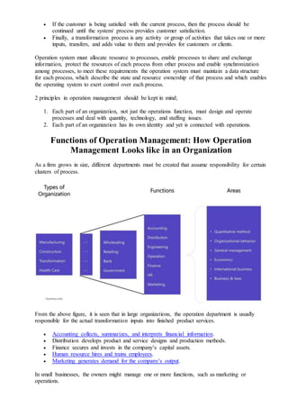 operations management.docx | Business Operations | Business
