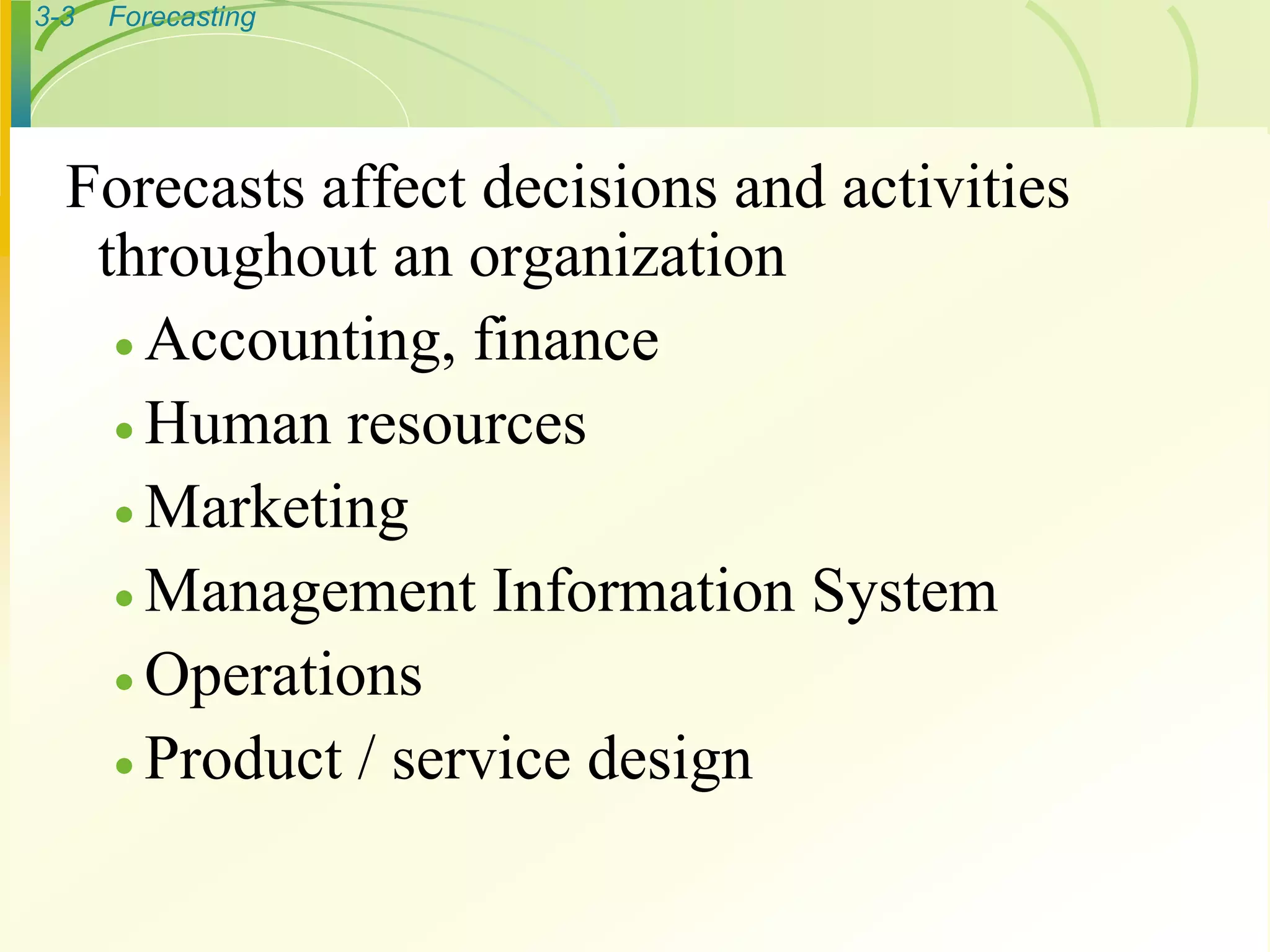 Operations management forecasting | PPTX