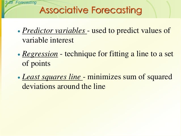 Operations Management Forecasting