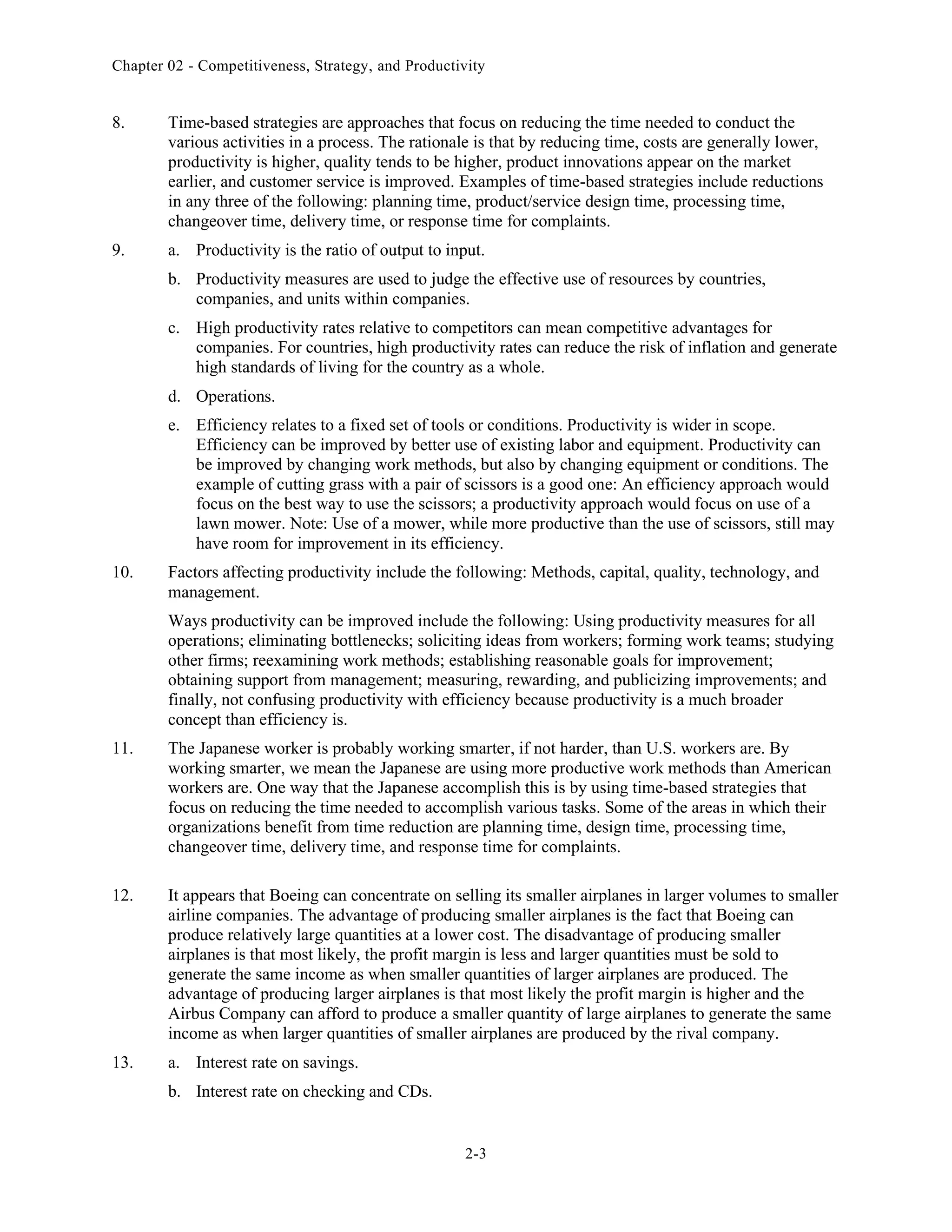 Solutions for Exercises in Operations Management, 13th Edition (William ...