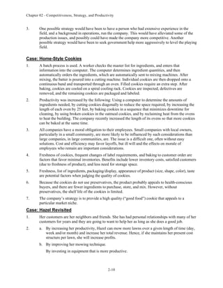 Solutions for Exercises in Operations Management, 13th Edition (William ...