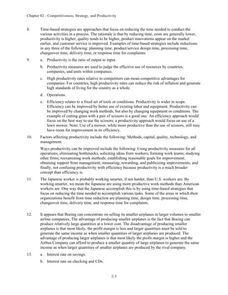 Solutions for Exercises in Operations Management, 13th Edition (William ...