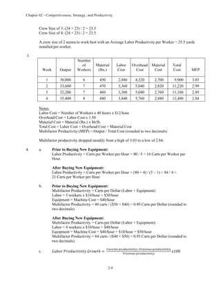 Solutions for Exercises in Operations Management, 13th Edition (William Stevenson) | PDF