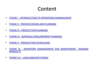 Operations Management 2024 diapositiva 2024 2024 2024 | PPTX