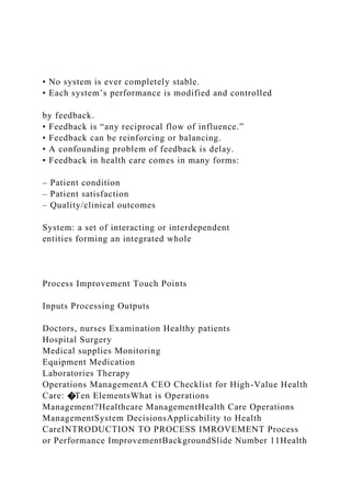 Operations Management A CEO Checklist for High-Value H.docx ...