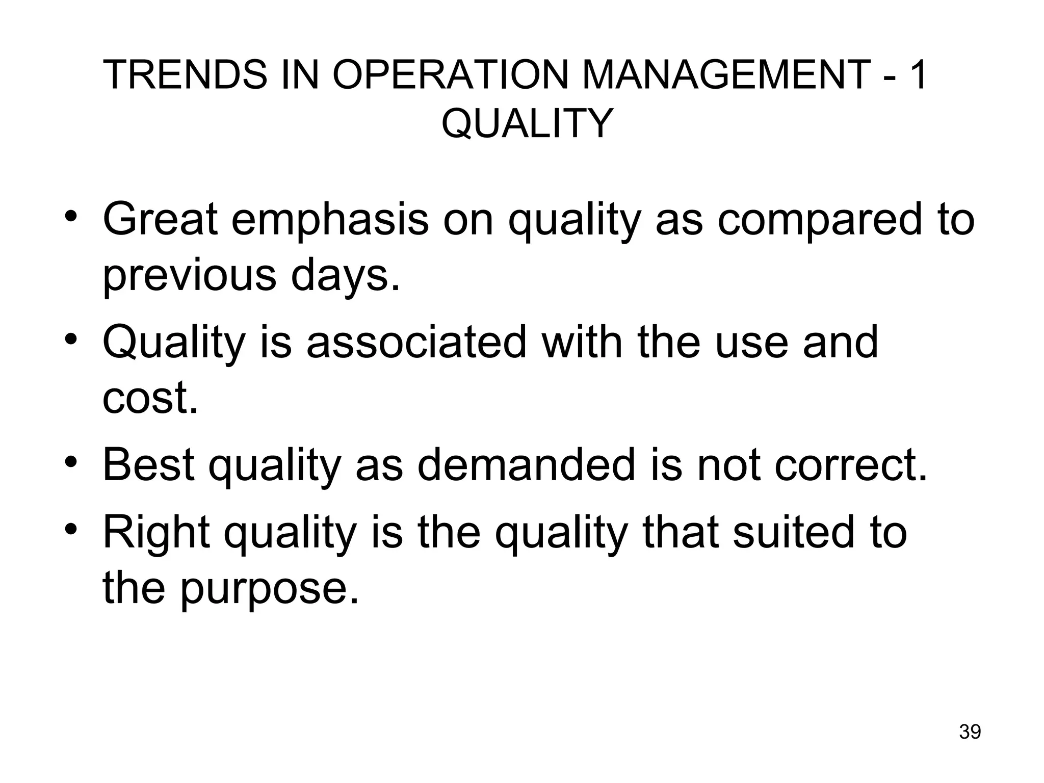 Operations management an overview | PPT