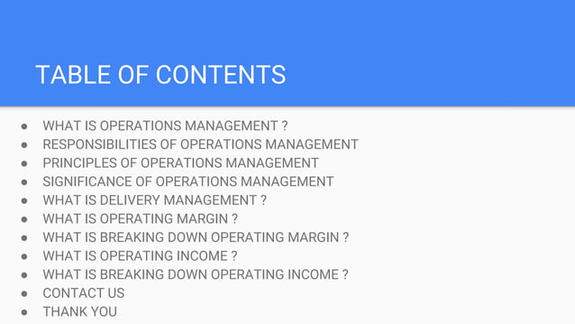 Operations Management Assignment Help | PPT