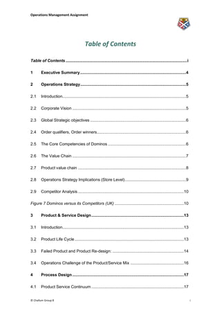 MBA Operations Management Assignment | PDF
