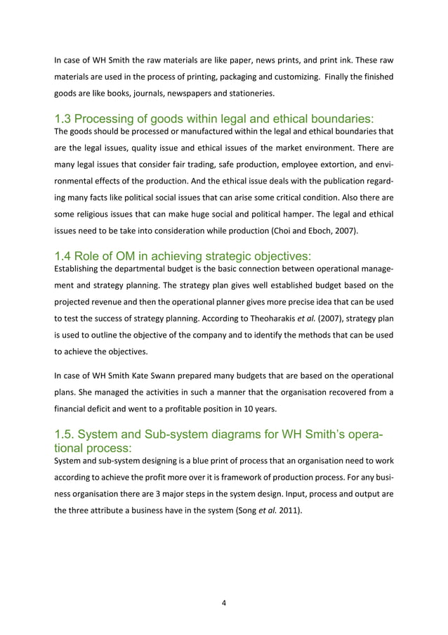 Operations management in business assignment sample | PDF | Business ...