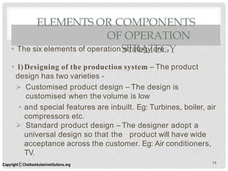 Operations management module 1 ( calicut university ) | PPTX