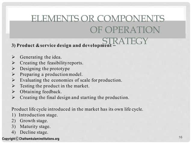 Operations Management Module 1 Calicut University Pptx