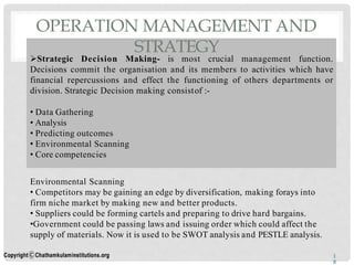 Operations management module 1 ( calicut university ) | PPTX