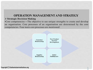 Operations management module 1 ( calicut university ) | PPTX
