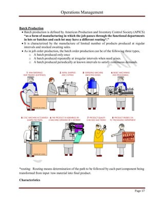 Operations management notes | PDF