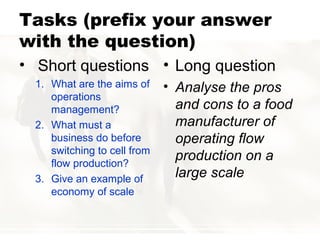 Operations Management Presentation | PPT