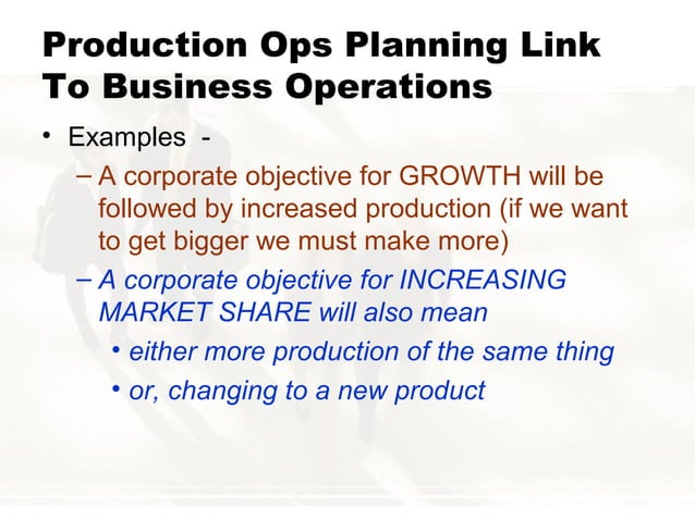 Operations Management Presentation | PPT